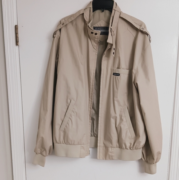 Members Only | Jackets & Coats | Mens Members Only Bomber Beige Jacket ...